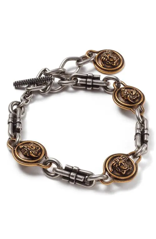 Versace Novantatré Mixed Metal Bracelet - Palladium 82-gold 82
