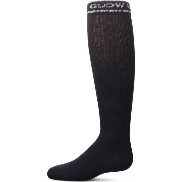 MEMOI Glow Up Knee High Socks - Navy