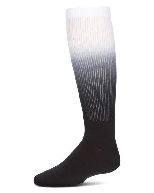 MEMOI Dip Dye Knee High Socks - Black