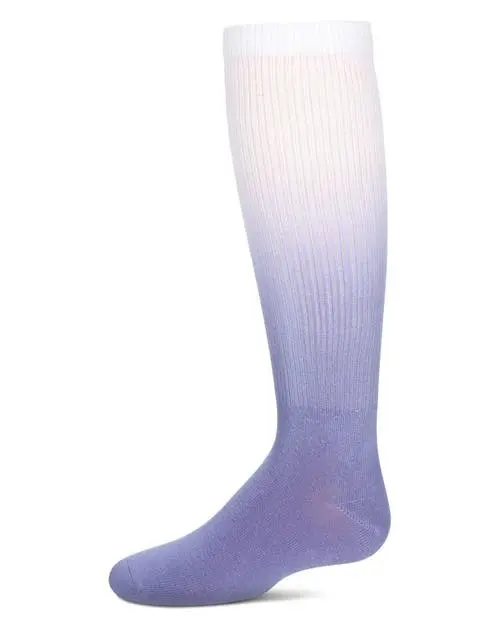 MEMOI Dip Dye Knee High Socks - Blue