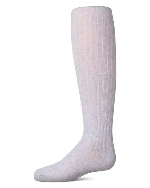 MEMOI Classic Ribbed Knee Socks 3 Pack - Stone Heather