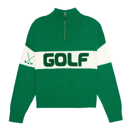 ELLSWORTH + IVEY Madison Quarter Zip Sweatergolf - Green