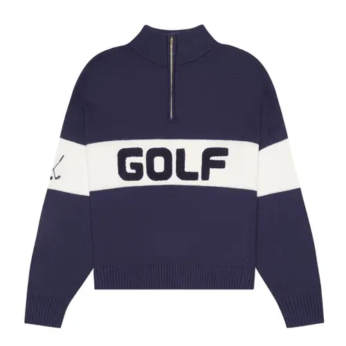 ELLSWORTH + IVEY Madison Quarter Zip Pullover - Navy