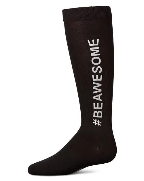 MEMOI Beawesome Knee High Socks - Black