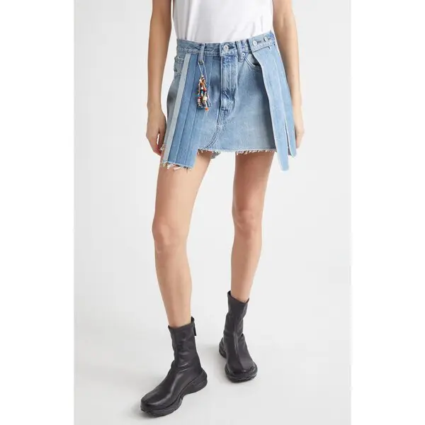 KURO Remake Mark Xiii Denim Miniskirt - Indigo