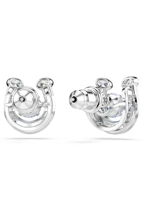 SWAROVSKI Symbolica Horseshoe Stud Earrings - Blue/silver