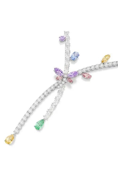 SWAROVSKI X Ariana Grande Crystal Y-necklace - Silver/multi