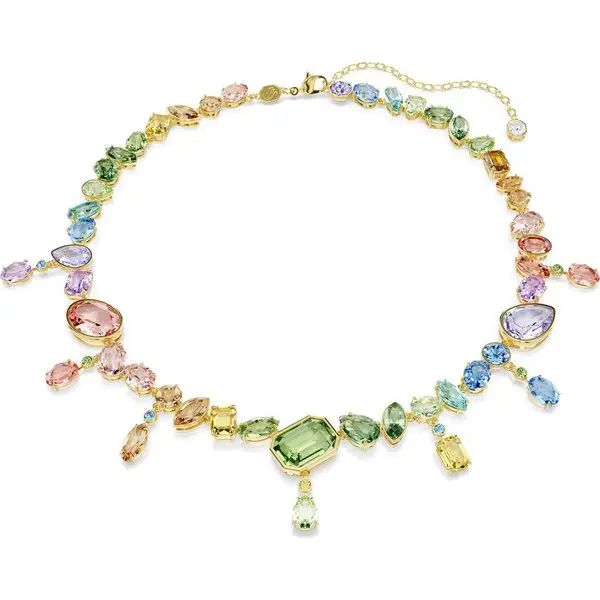 SWAROVSKI Gema Crystal Collar Necklace - Gold/multi