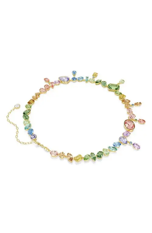 SWAROVSKI Gema Crystal Collar Necklace - Gold/multi