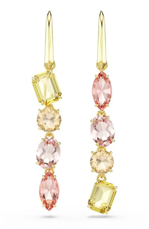 SWAROVSKI Gema Mismatched Drop Earrings - Gold/multi