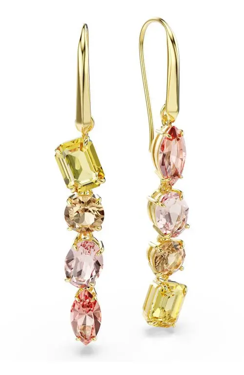 SWAROVSKI Gema Mismatched Drop Earrings - Gold/multi