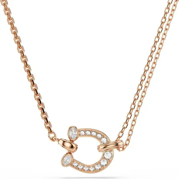 SWAROVSKI Symbolica Horseshoe Pendant Necklace - Rose Gold