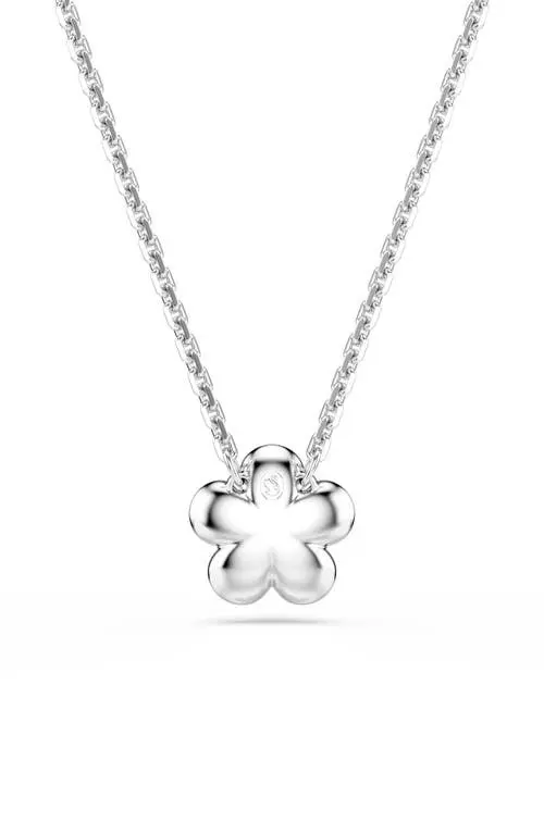 SWAROVSKI Angelic Crystal Faux Pearl Necklace - Silver/white