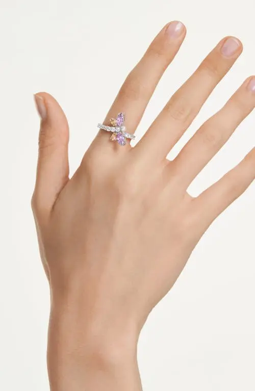 SWAROVSKI X Ariana Grande Multicolor Crystal Ring - Silver/multi