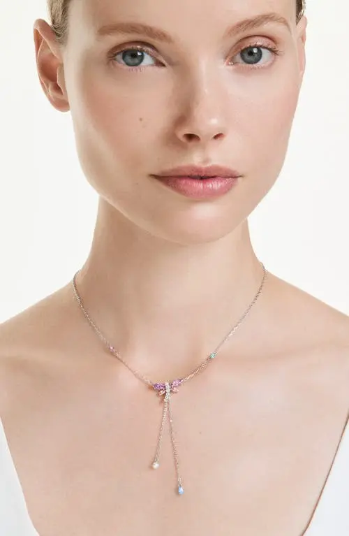 SWAROVSKI X Ariana Grande Y-necklace - Silver/multi