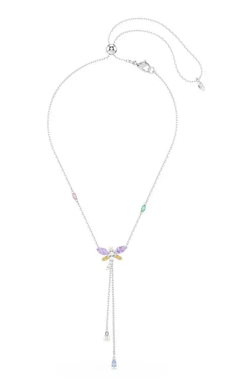SWAROVSKI X Ariana Grande Y-necklace - Silver/multi