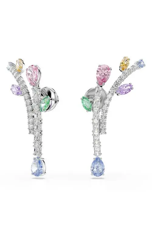 SWAROVSKI Ariana Grande Crystal Drop Earrings - Silver/multi