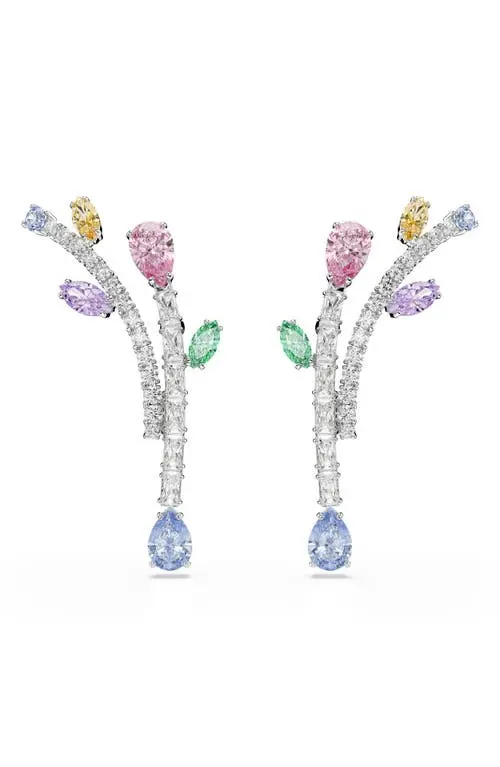SWAROVSKI Ariana Grande Crystal Drop Earrings - Silver/multi
