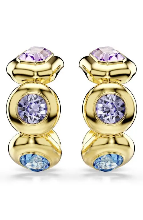 SWAROVSKI Gema Crystal Hoop Earrings - Gold/multi