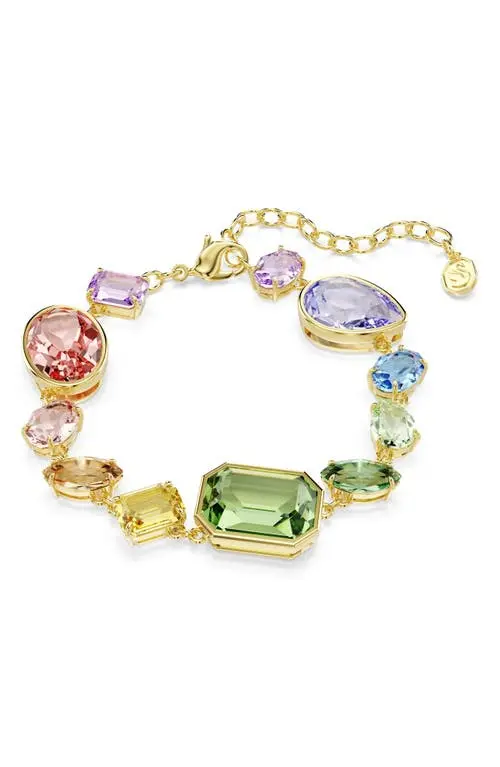 SWAROVSKI Gema Crystal Bracelet - Gold/multi
