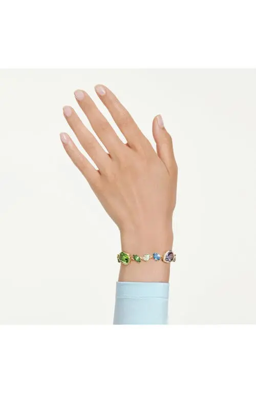 SWAROVSKI Gema Crystal Bracelet - Gold/multi
