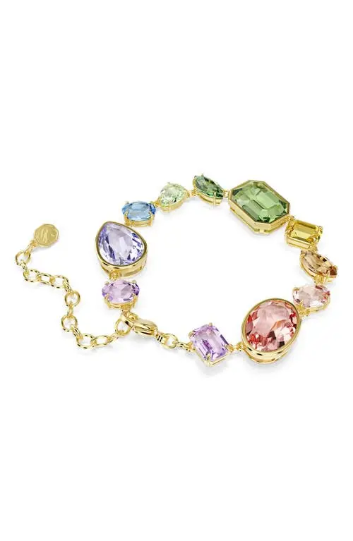 SWAROVSKI Gema Crystal Bracelet - Gold/multi