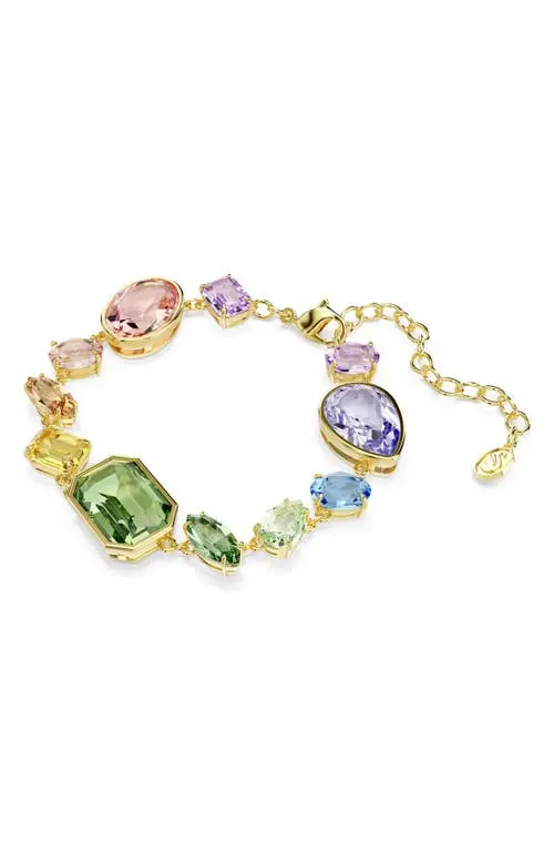 SWAROVSKI Gema Crystal Bracelet - Gold/multi