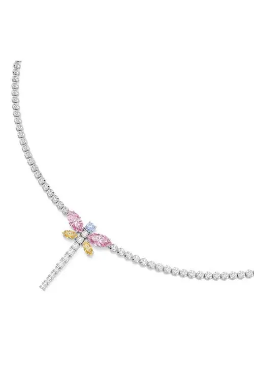 SWAROVSKI Ariana Grande Dragonfly Pendant Necklace - Silver/multi