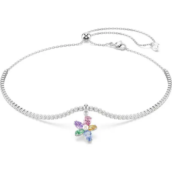 SWAROVSKI Crystal Choker Necklace - Silver/multi