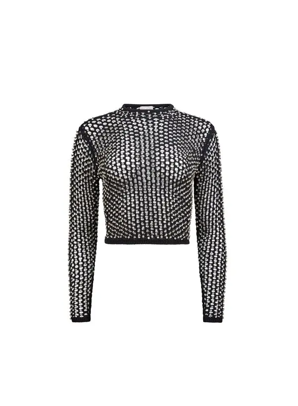 FLEUR DU MAL Spotlight Long Sleeve Top - Black