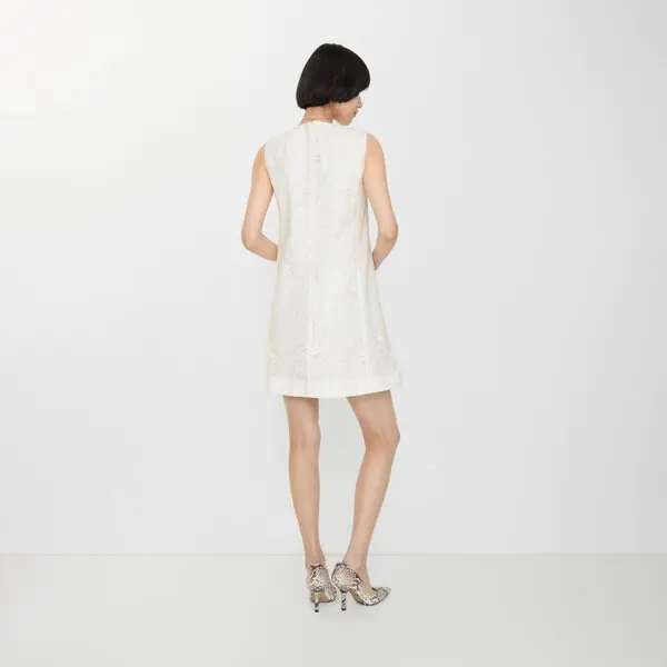 Burberry Paisley Lace Shift Dress