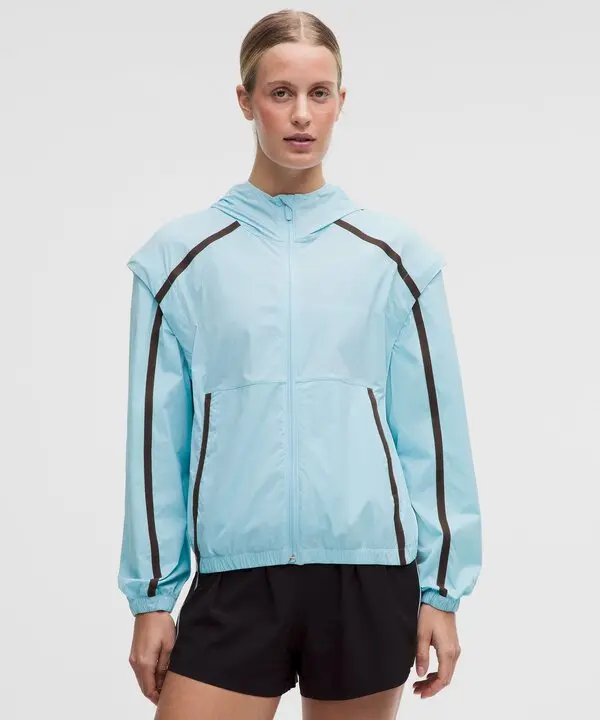 Lululemon Convertible Windbreaker - Foam Cloud/walnut Crunch