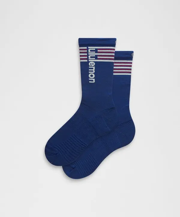 Lululemon Power Stride Crew Socks - Clubhouse Blue