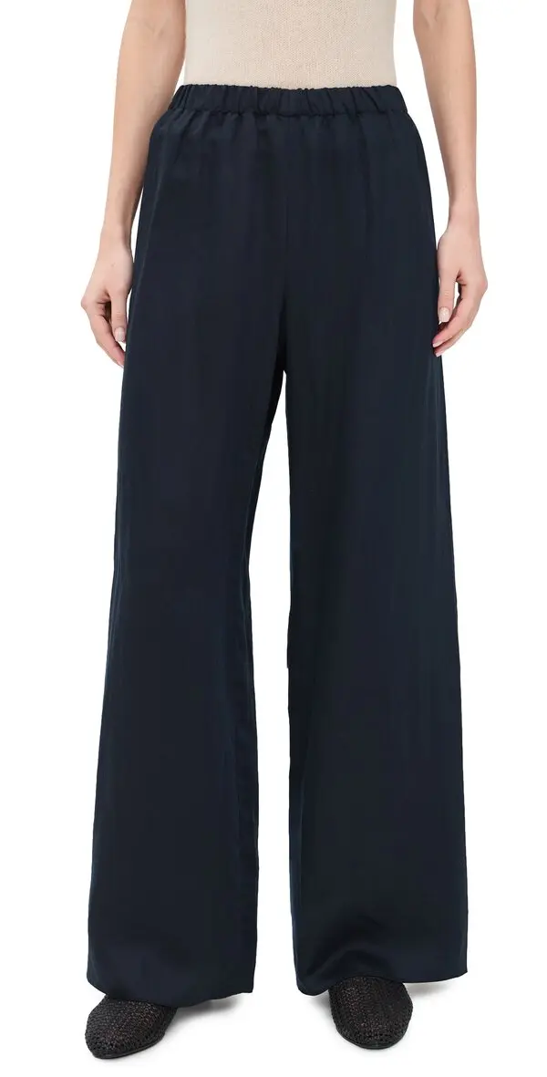 Jenni Kayne Summer Demi Wide Leg Trousers - Navy