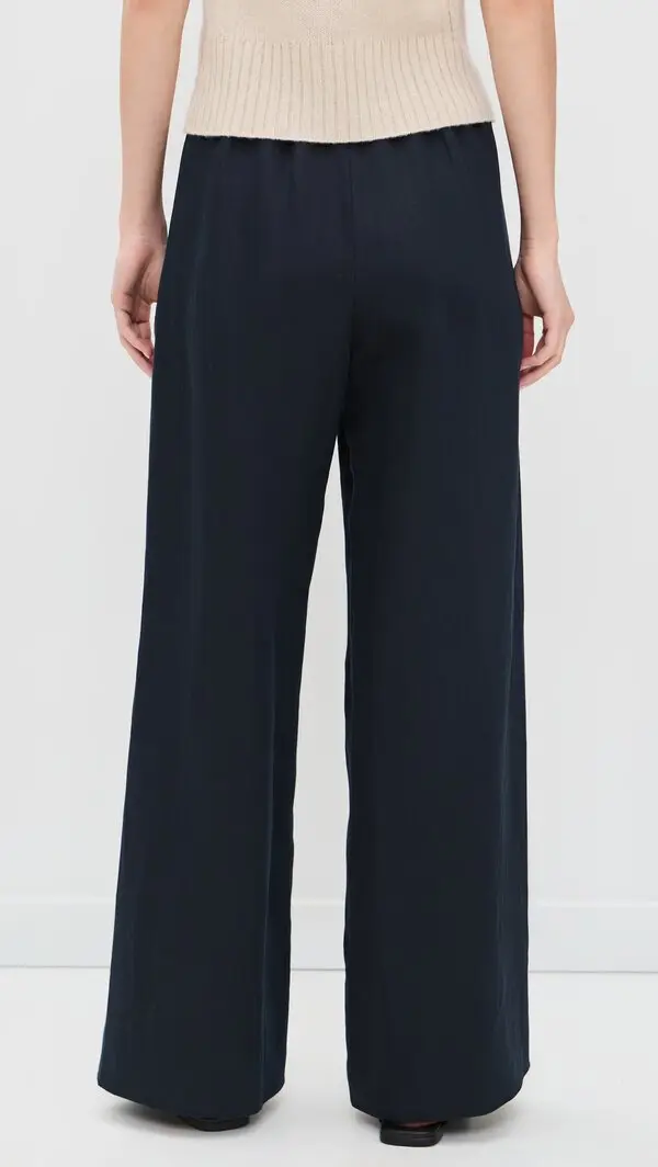 Jenni Kayne Summer Demi Wide Leg Trousers - Navy