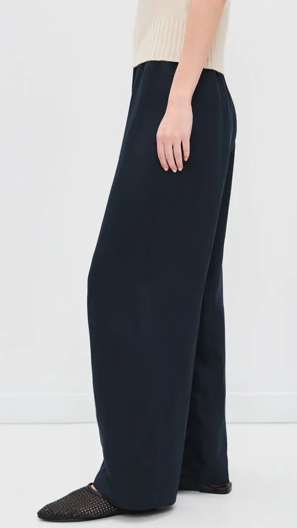 Jenni Kayne Summer Demi Wide Leg Trousers - Navy