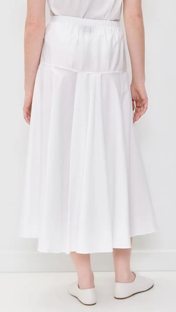 JAMIE HALLER Poplin Midi Skirt