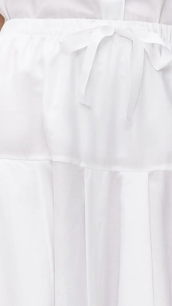 JAMIE HALLER Poplin Midi Skirt