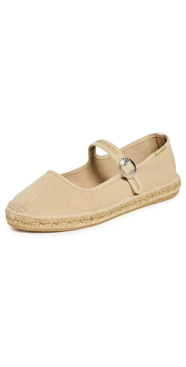 Free People Oasis Mary Jane Espadrilles - Sunstone Sand