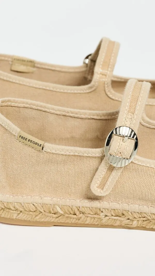Free People Oasis Mary Jane Espadrilles - Sunstone Sand