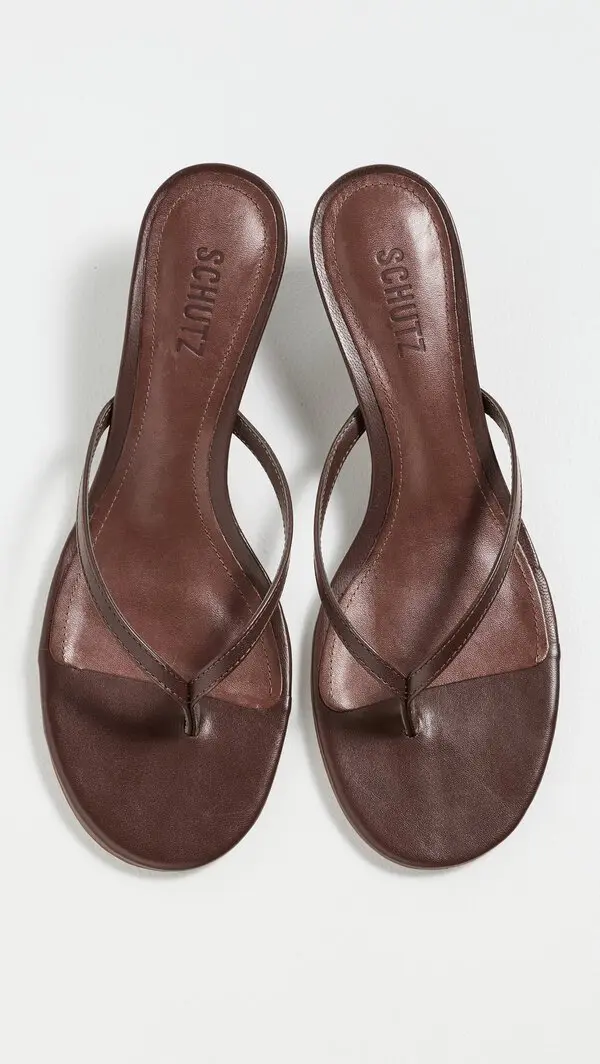 Schutz Carolyn Sandals - Root Brown