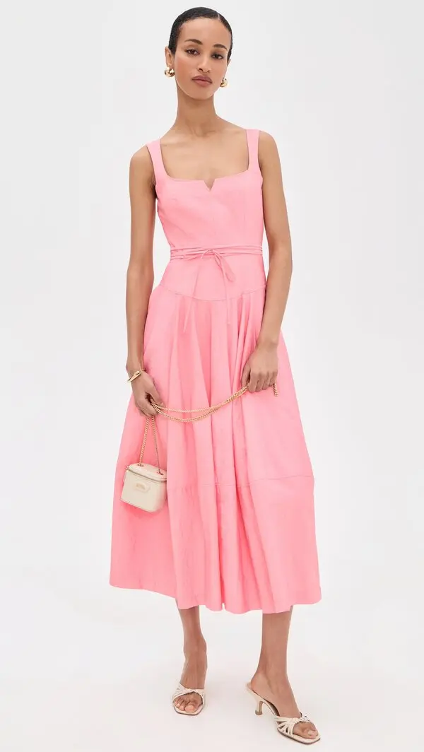 Cinq À Sept Jerome Midi Dress - Seashell Pink