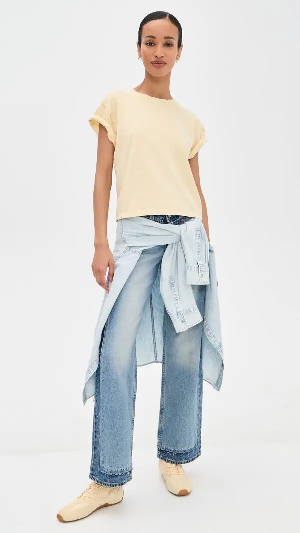 Rag & Bone Distressed Boxy Tee - Btter