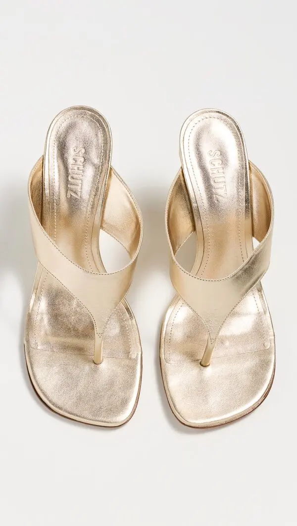 Schutz Maya Sandals - Platina