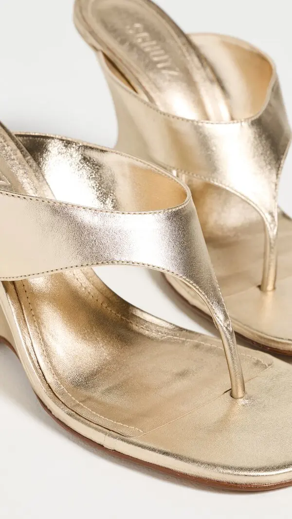 Schutz Maya Sandals - Platina