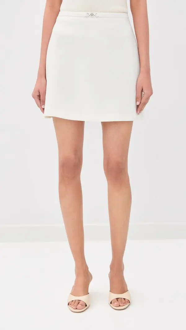 Versace Wool Mini Skirt