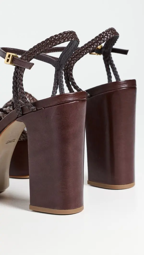 Schutz Kalina Platform Heels - Root Brown