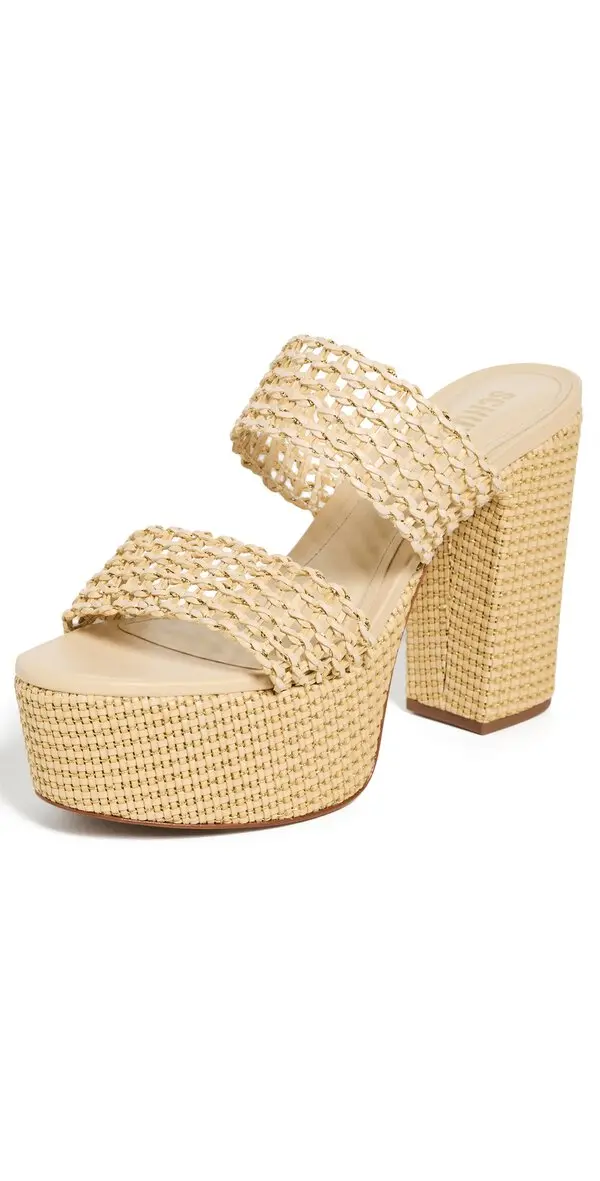 Schutz Aberdeen Sandals - Natural