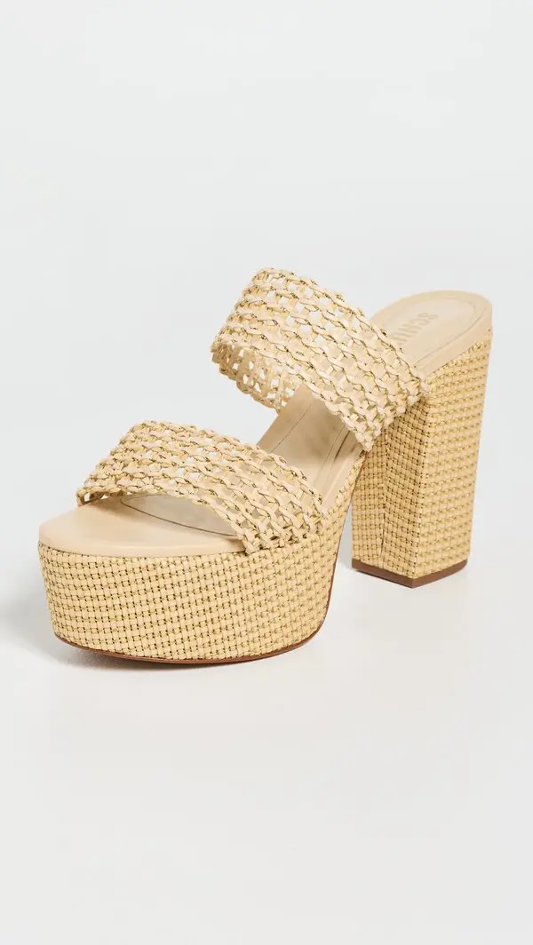 Schutz Aberdeen Sandals - Natural