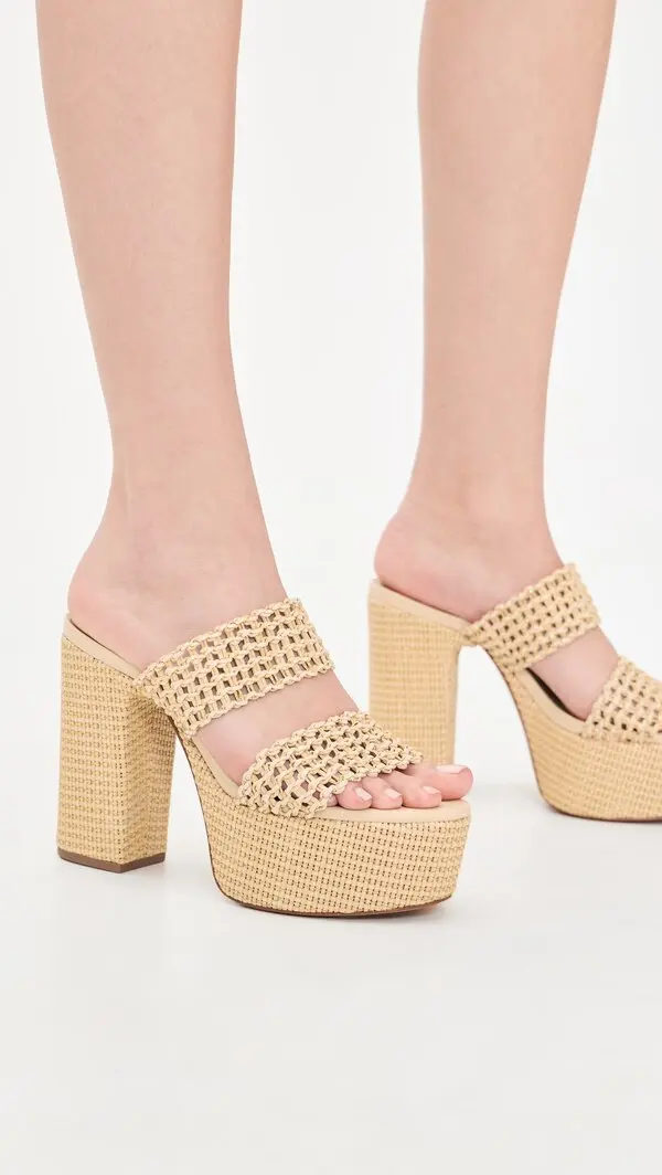 Schutz Aberdeen Sandals - Natural